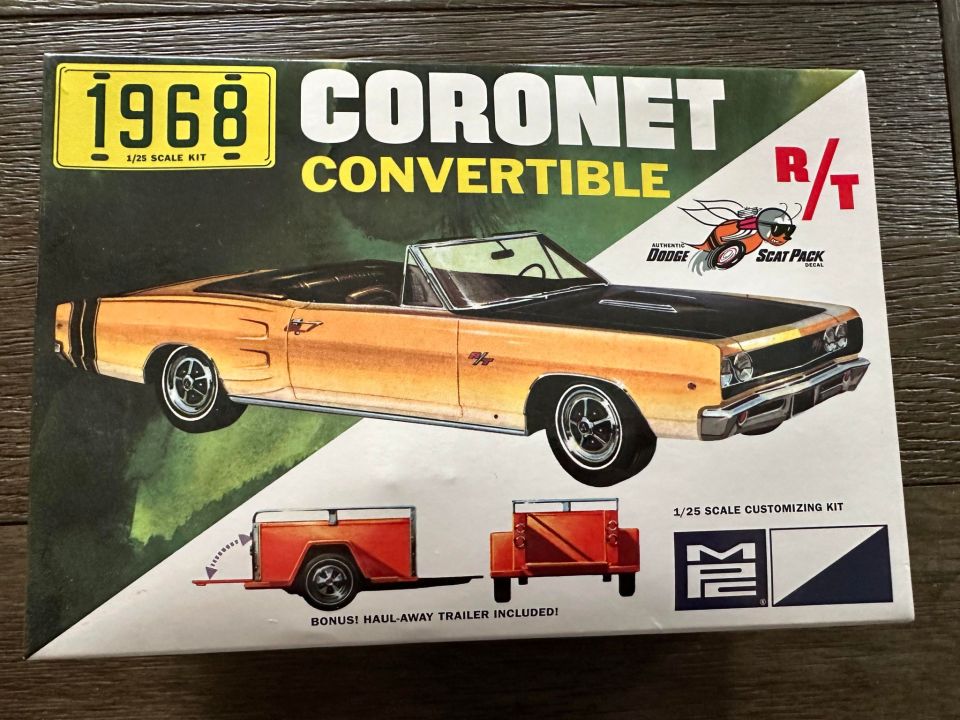 X-RAY: *NEW RELEASE* 1968 Dodge Coronet R/T Convertible, MPC 1/25 | The ...